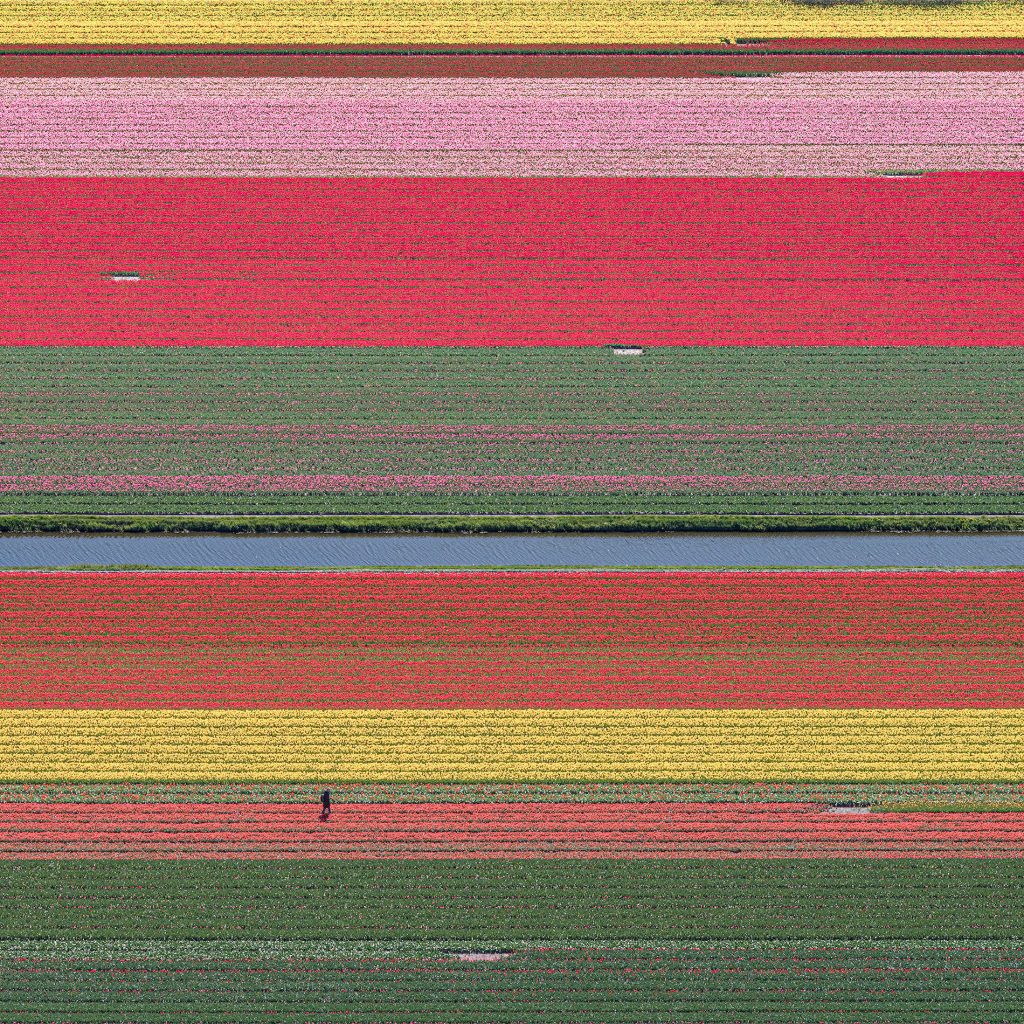 Aerial Views, Tulip Fields 36 by Bernhard Lang - Contemporary ...