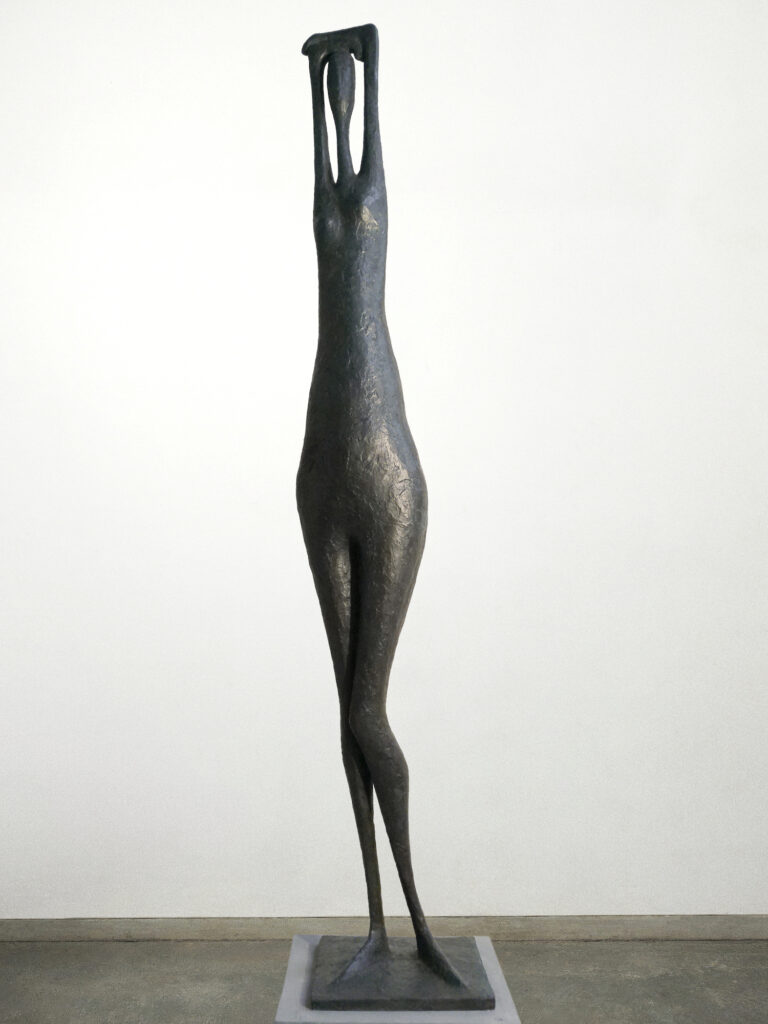 Large Arms Raised Standing Figure II by Pierre Yermia - Contemporary ...